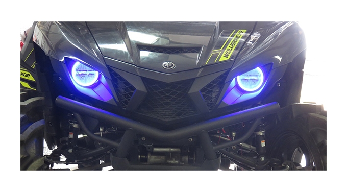Snorkel Your ATV Angel Eyes LED Kit Yamaha Wolverine X2 / X4 / RMAX ...