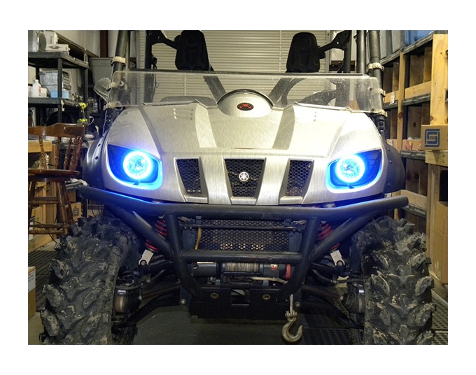 Snorkel Your ATV Angel Eyes LED Kit Yamaha Rhino 2004-2013 - Cycle Gear