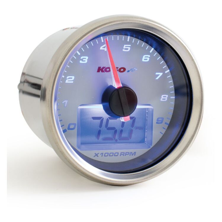 Koso Tachometer With Oil Pressure Gauge For Harley 1986-2013 - Cycle Gear