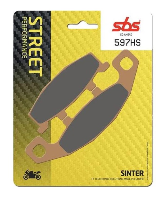 SBS HS Sintered Front Brake Pads 597HS - Cycle Gear