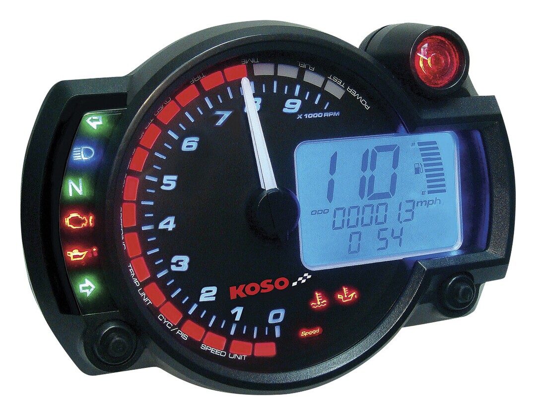 Koso RX-2N GP Style Multi-Function Gauge - Cycle Gear