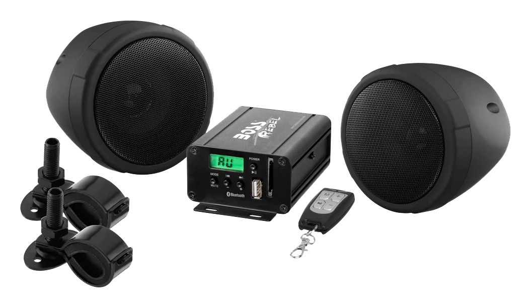 Boss Audio Systems 3" Bluetooth Speaker & Amplifier Kit - Cycle Gear