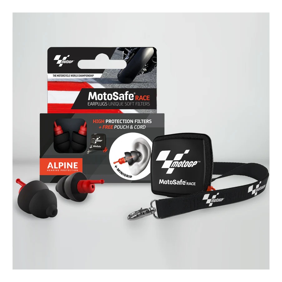 Alpine Hearing Protection MotoSafe Race MotoGP Earplugs - Cycle Gear