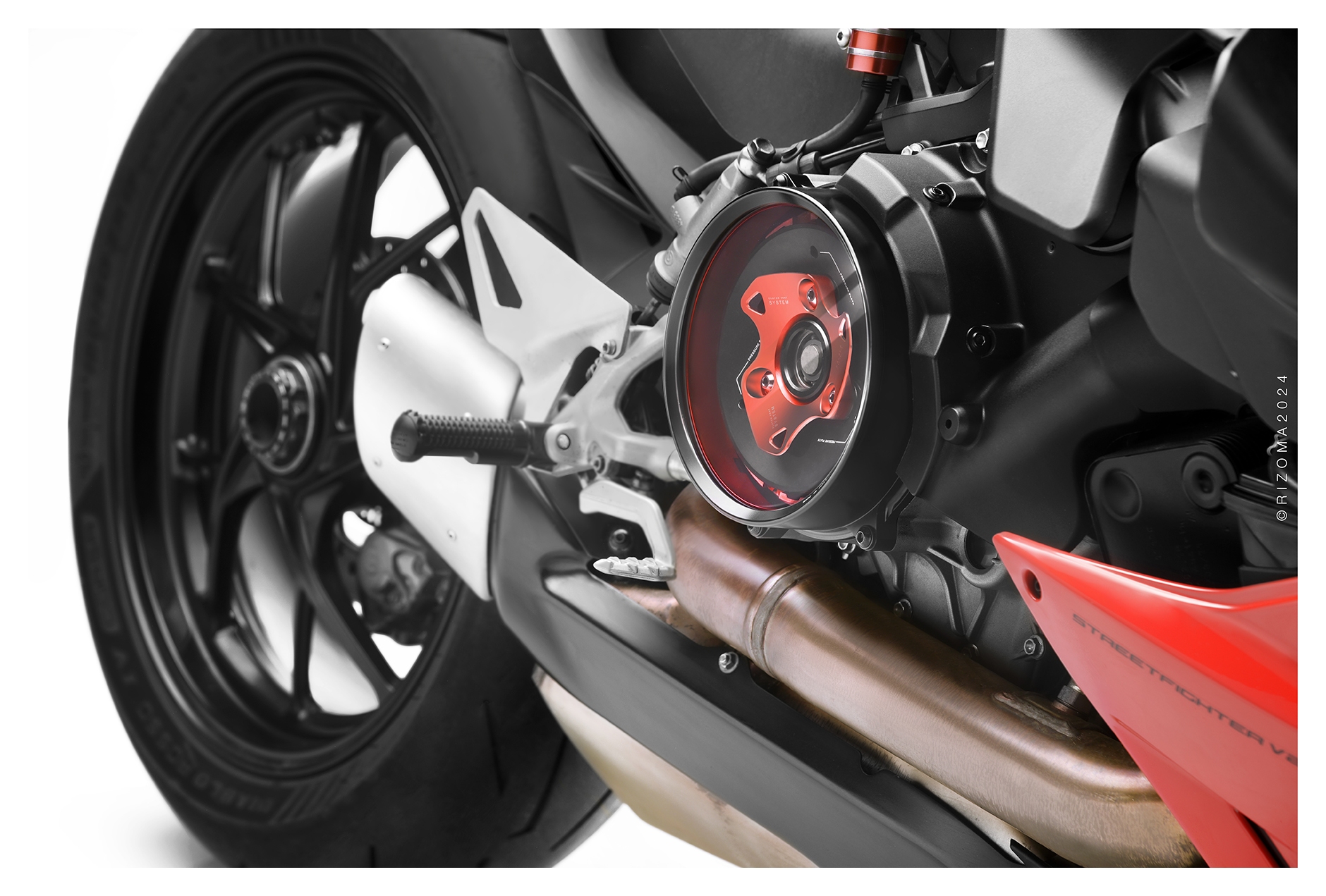 Rizoma Transparent Clutch Cover Ducati Panigale 899 / 959 / 1199 / V2 ...