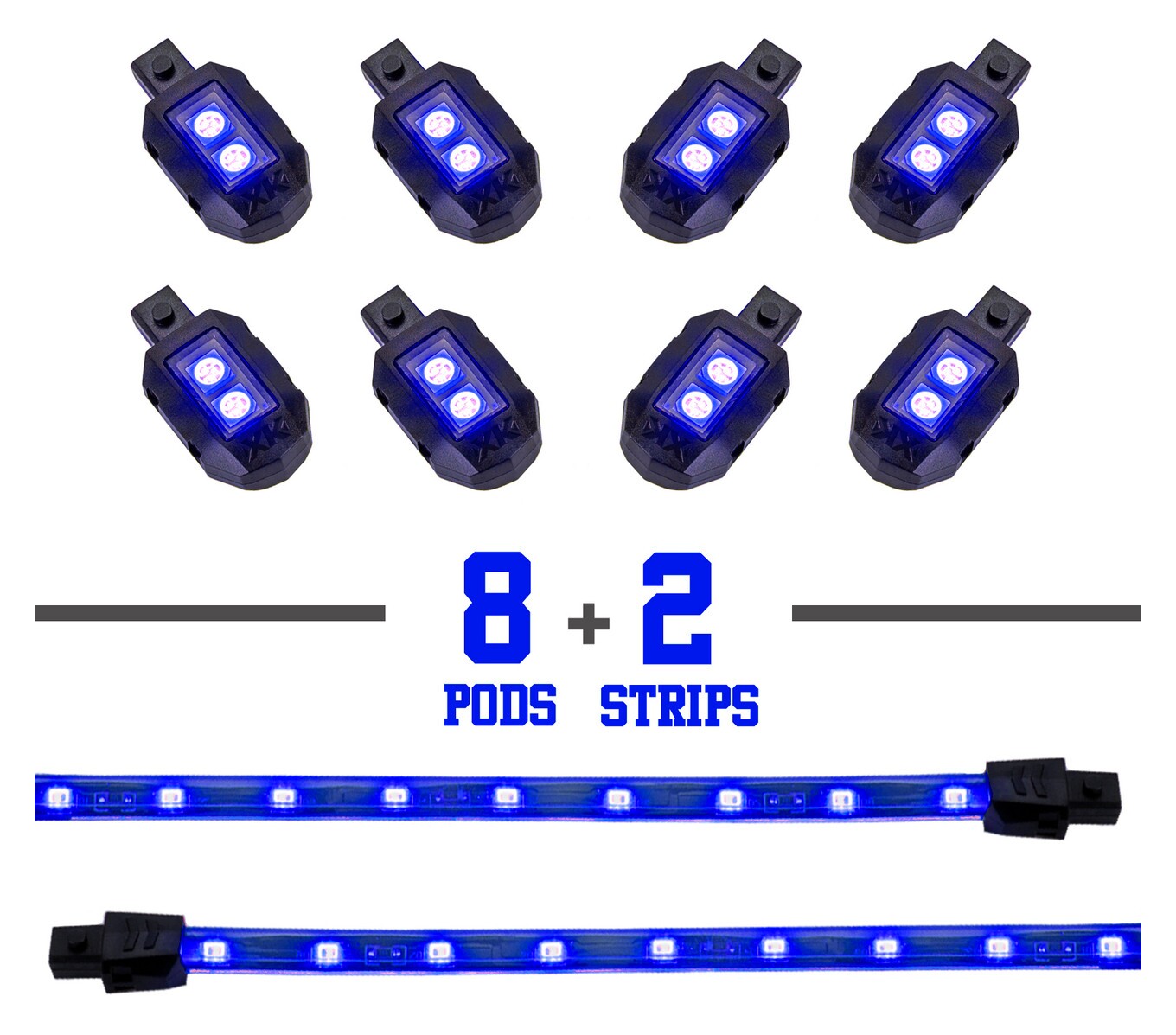 XKGLOW 10 Piece LED Strip Lighting Kit - Cycle Gear