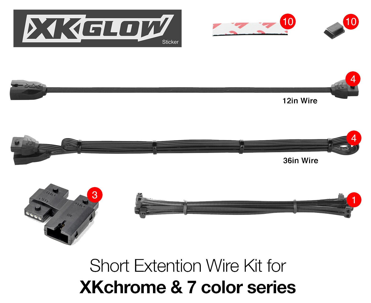 XKGLOW Moto Extension Wire Kit - Cycle Gear