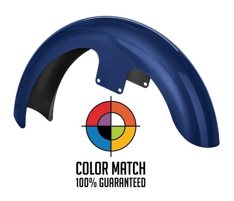 HogWorkz OE Color Matched 21" Wrapped Front Fender For Harley Touring ...