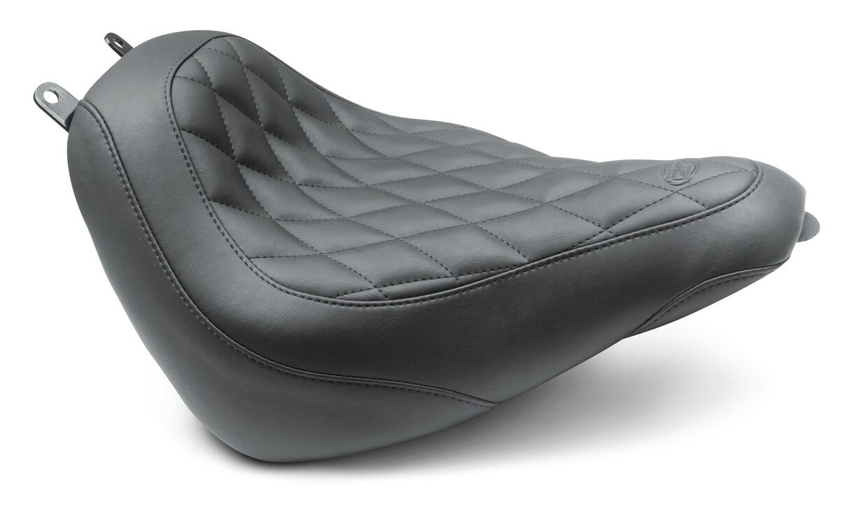 Mustang Wide Tripper Diamond Solo Seat For Harley Softail Heritage ...