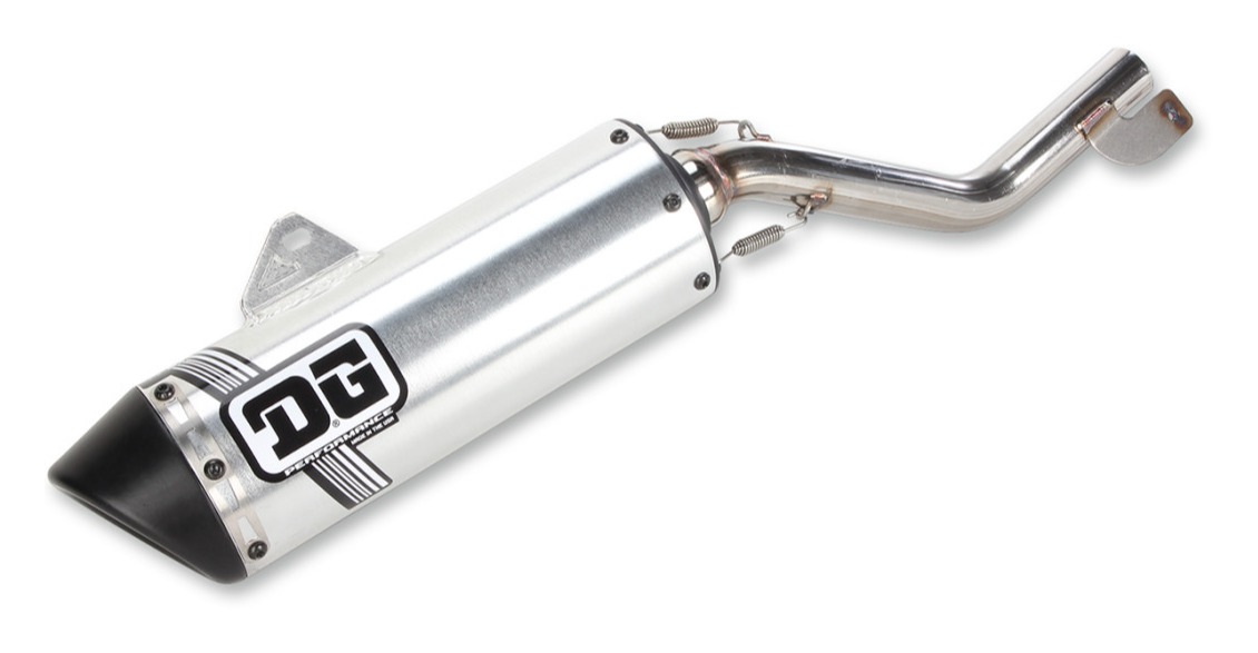 DG Performance V2 Slip-On Exhaust Kawasaki KLR 250 1985-2005 - Cycle Gear