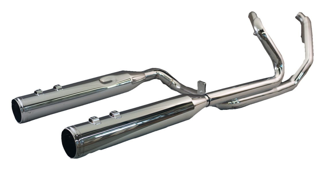 Khrome Werks 2-Into-2 Dominator Exhaust System With 4-1/2" Mufflers For ...