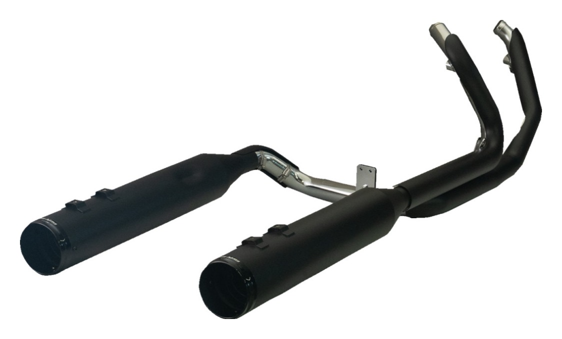 Khrome Werks 2-Into-2 Dominator Exhaust System With 4-1/2" Mufflers For ...