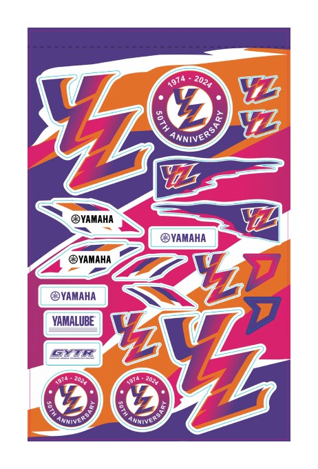 D'COR Visuals Retro Yamaha 50th Anniversary Decal Sheet - Cycle Gear