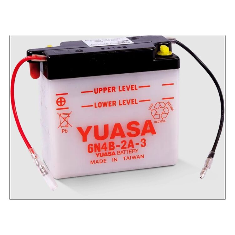 Yuasa 6N4B-2A-3 Yumicron 6 Volt Conventional Battery - Cycle Gear