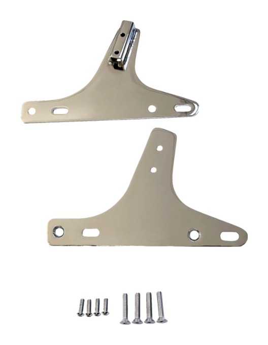 Drag Specialties Sissy Bar Side Plates For Harley FL 1958-1984 - Cycle Gear