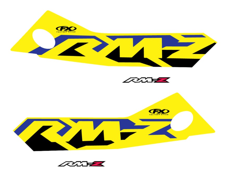 Factory Effex OEM Style Shroud Graphics Suzuki RMZ250 / RMZ450 2018-2026 - Cycle Gear