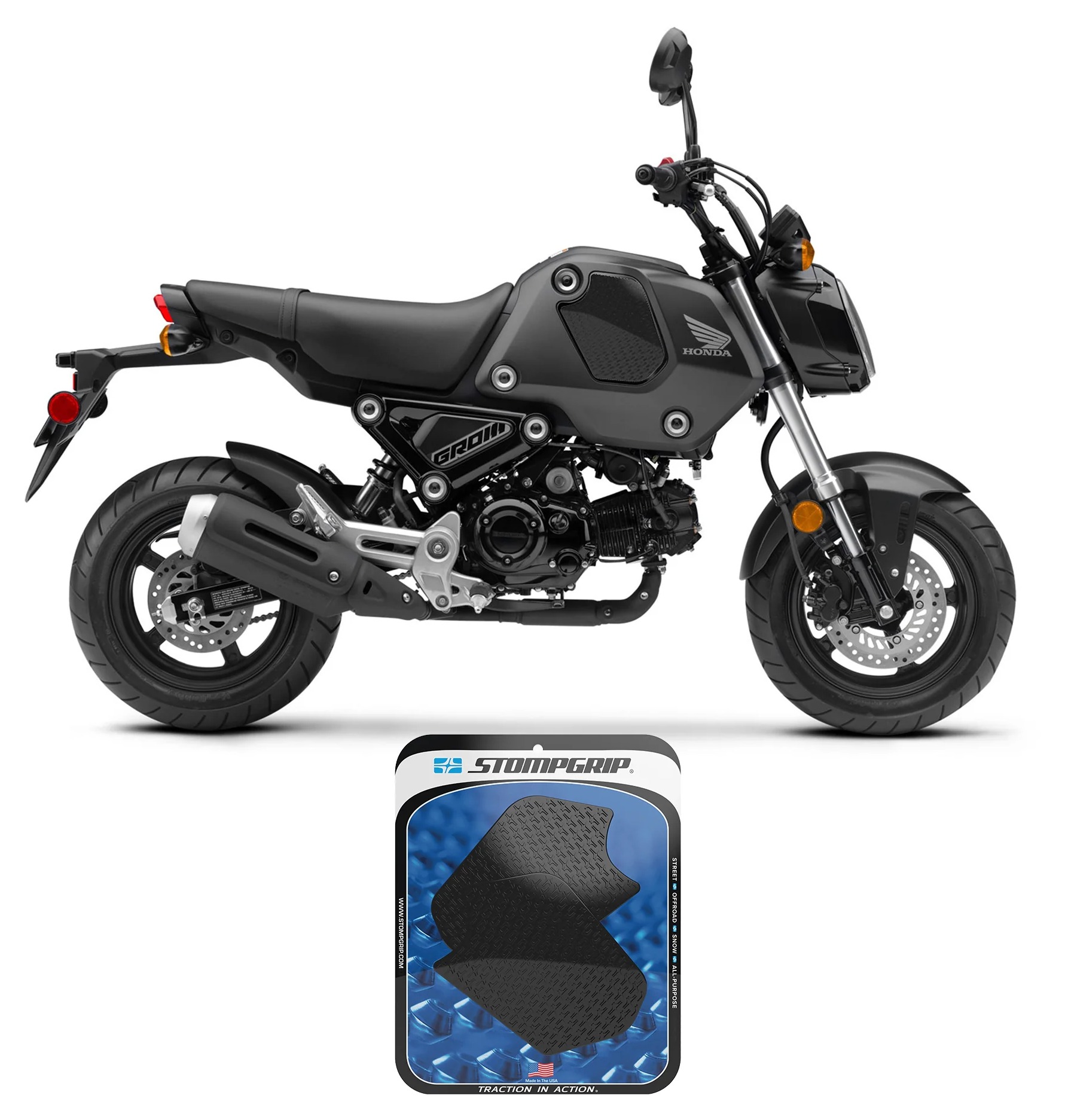 Stompgrip Tank Pad Honda Grom 2021-2024 - Cycle Gear