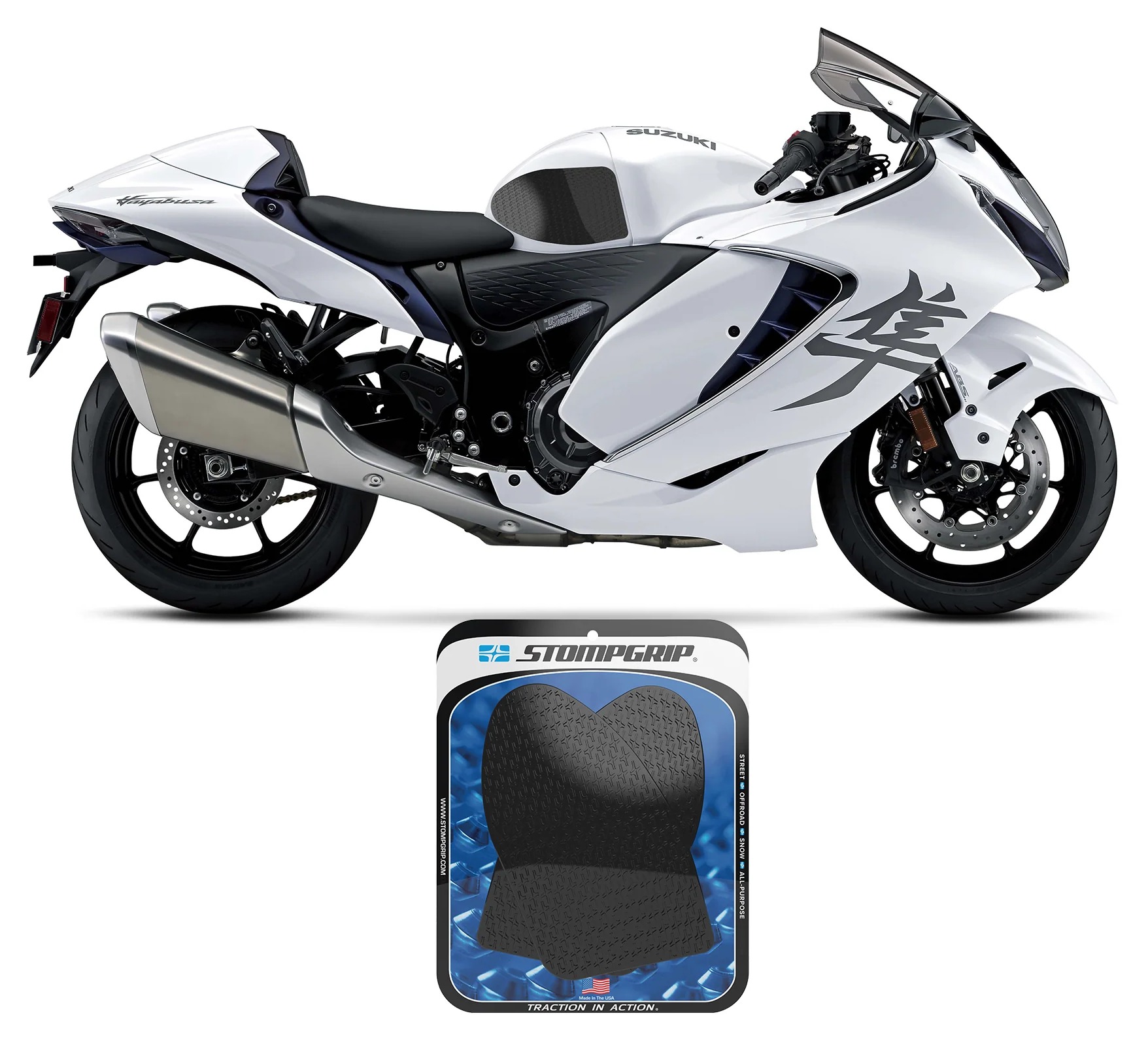 Stompgrip Tank Pad Suzuki Hayabusa 2022-2026 - Cycle Gear
