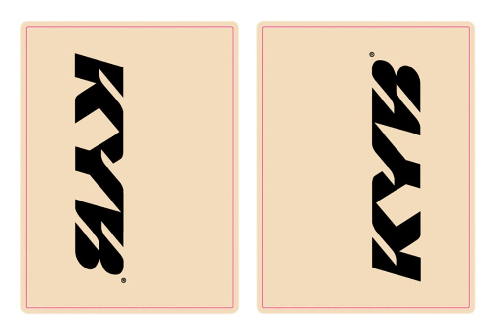 FLU Designs Upper Fork Decals - Cycle Gear