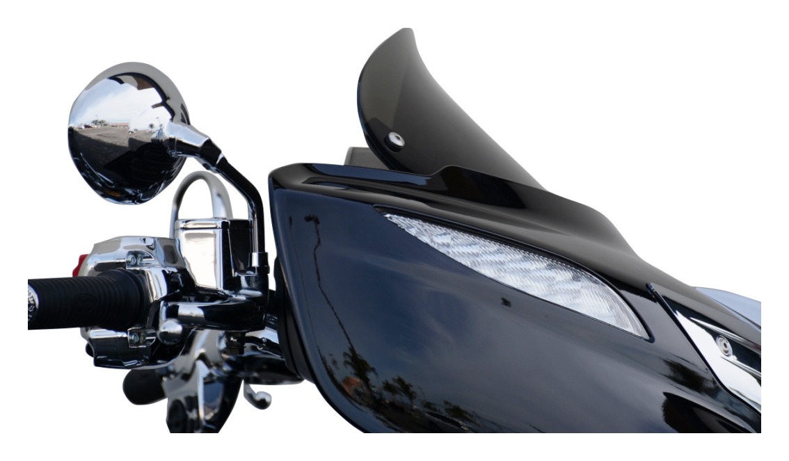 Wind Vest Gun Smoke Windshield For Indian Chieftain / Roadmaster 2014 ...