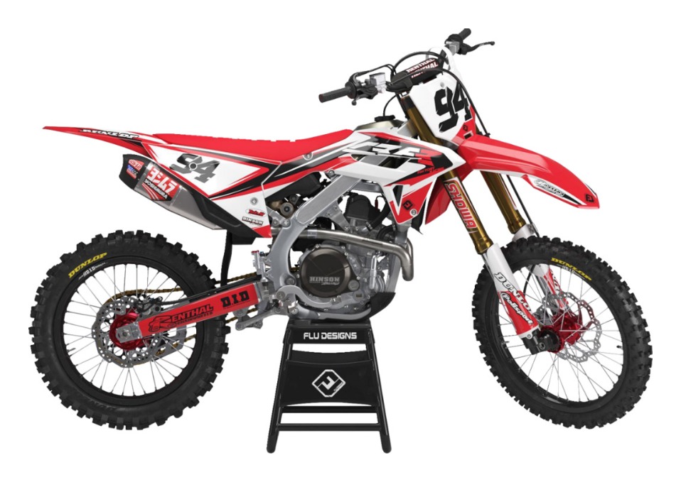 FLU Designs PTS 6 Restyle Graphics Kit Honda CR125R / CR250R 2002-2007 ...