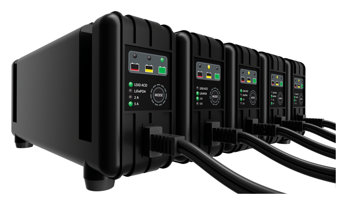 Fire Power 5 Bank 6V / 12V Battery Charger - Cycle Gear