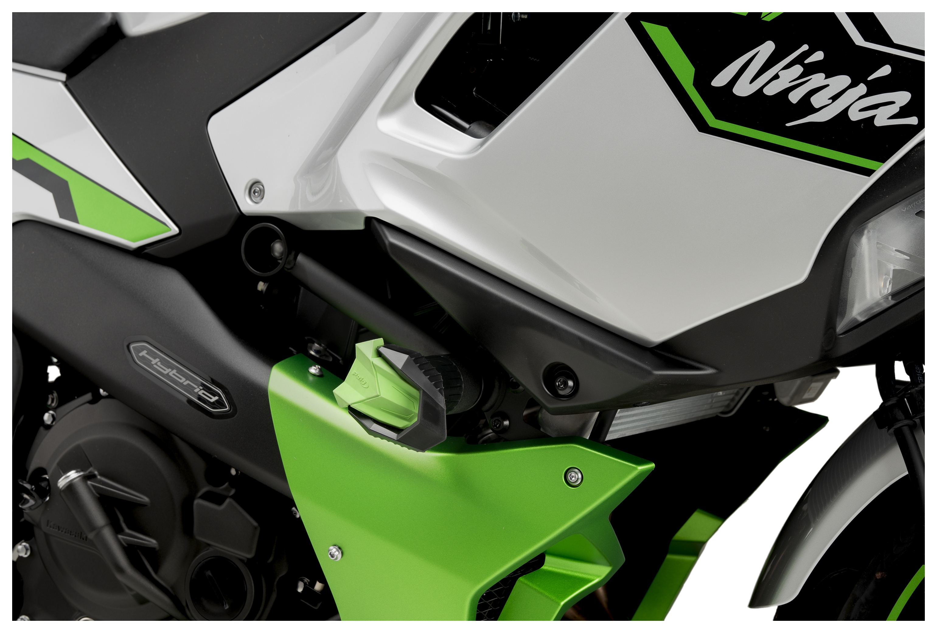 Puig R19 Frame Sliders Kawasaki Ninja 7 Hybrid 2024 - Cycle Gear