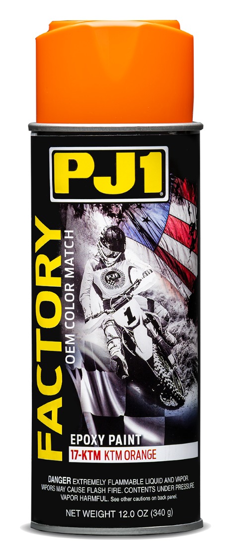 PJ1 OEM Color Match Frame Paint KTM Orange 2017-2018 - Cycle Gear