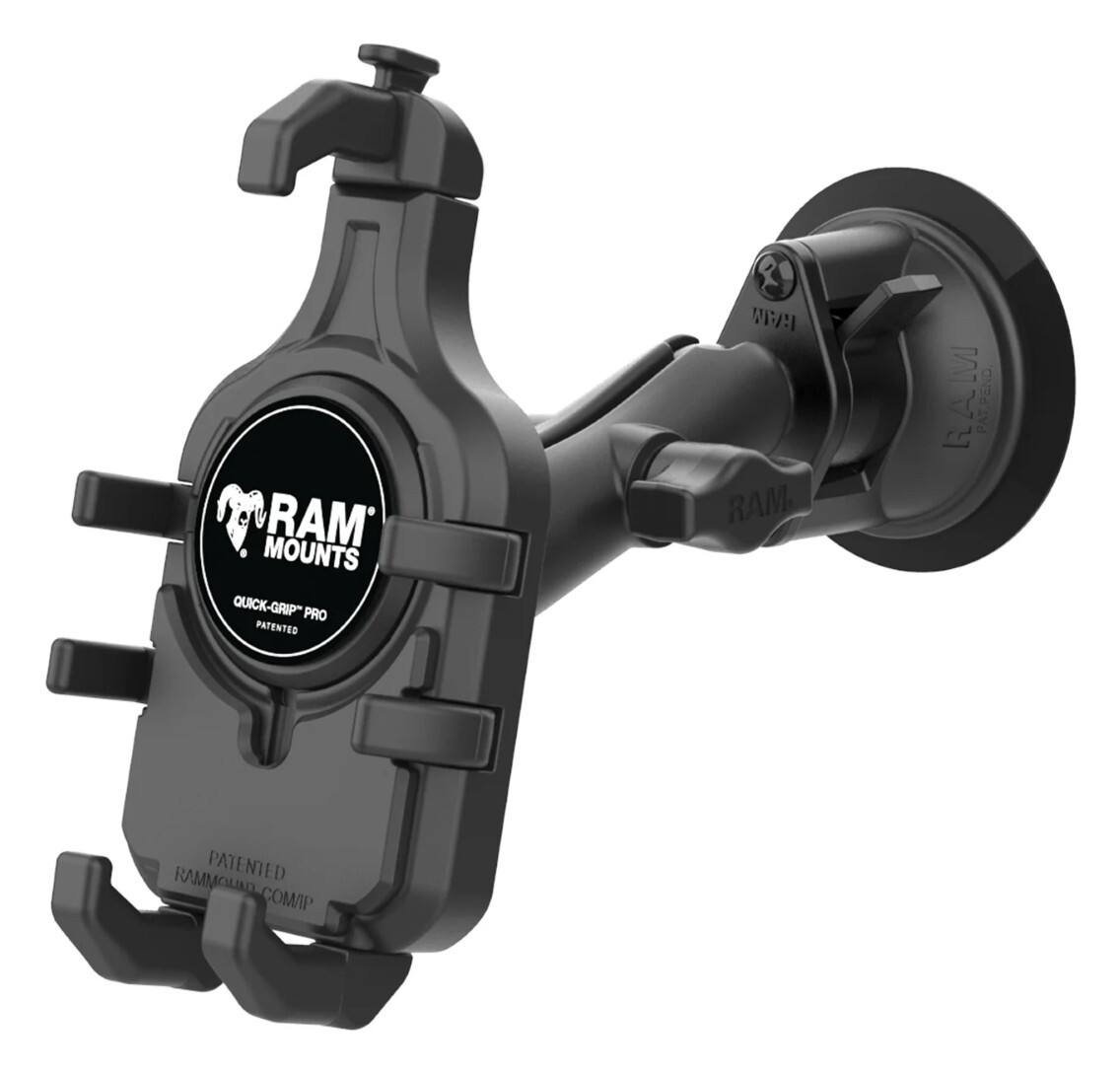 RAM Mounts Quick-Grip Pro Suction Cup Phone Mount - Cycle Gear