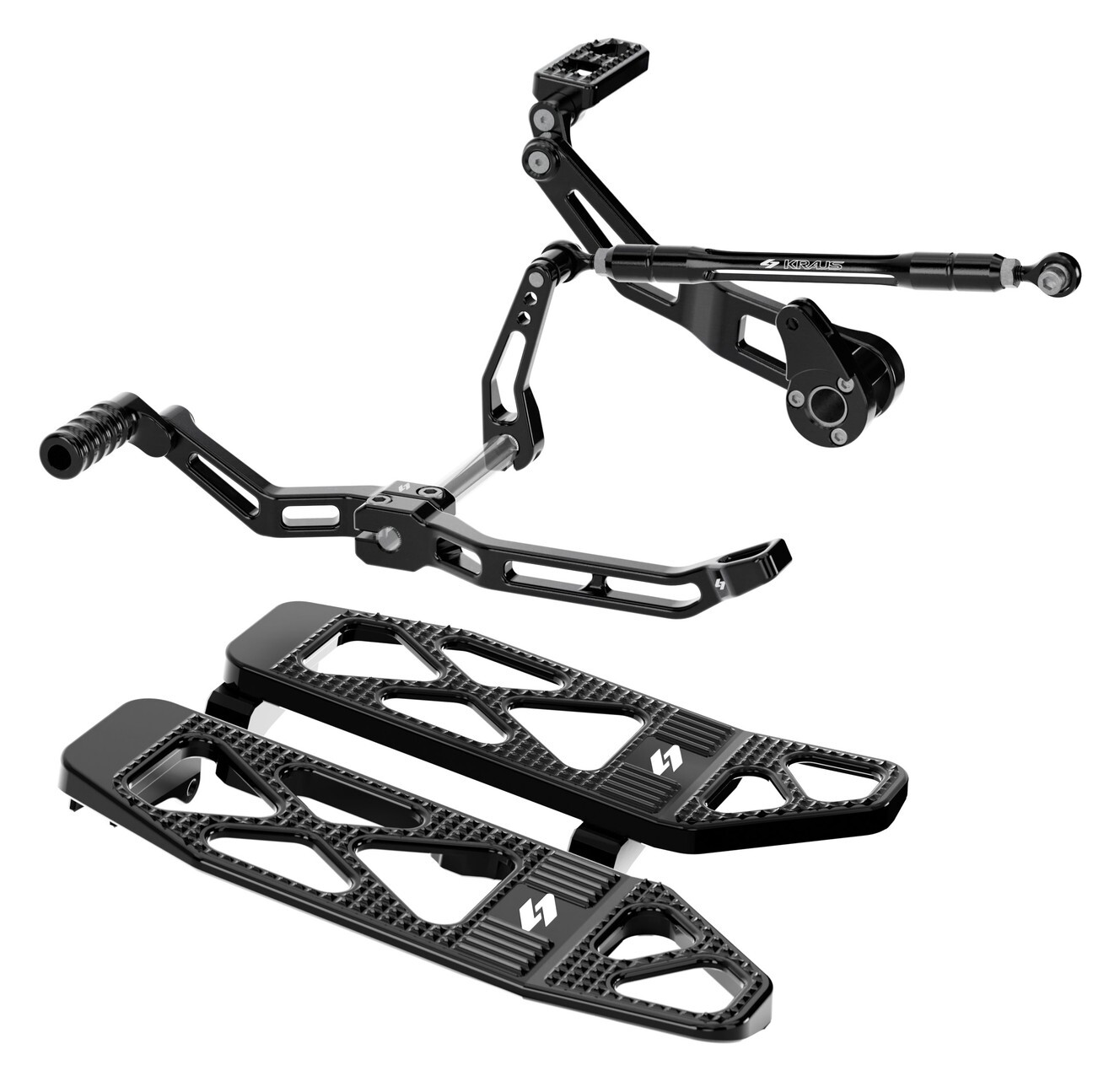 Kraus Max Lean Foot Controls And Floorboard Kit For Harley Touring 2017 ...