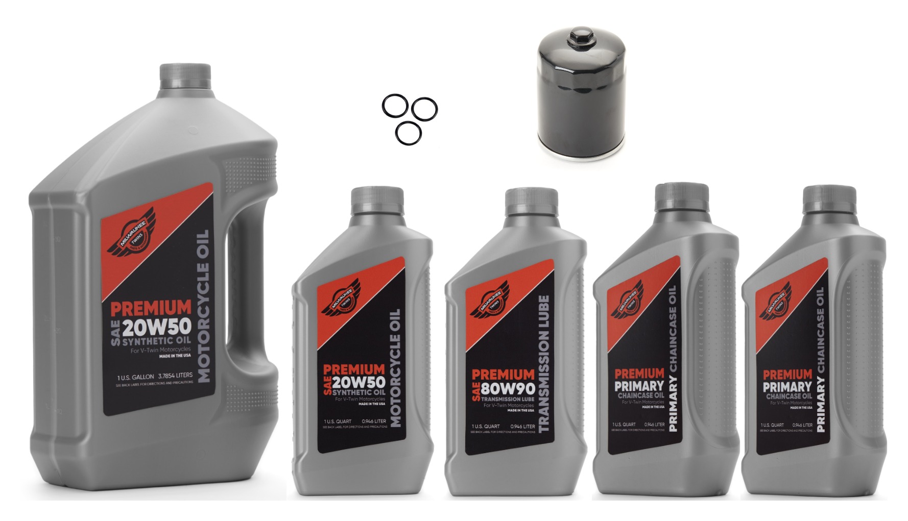 Milwaukee Twins Complete Oil Change Kit For Harley Milwaukee-Eight 2017 ...
