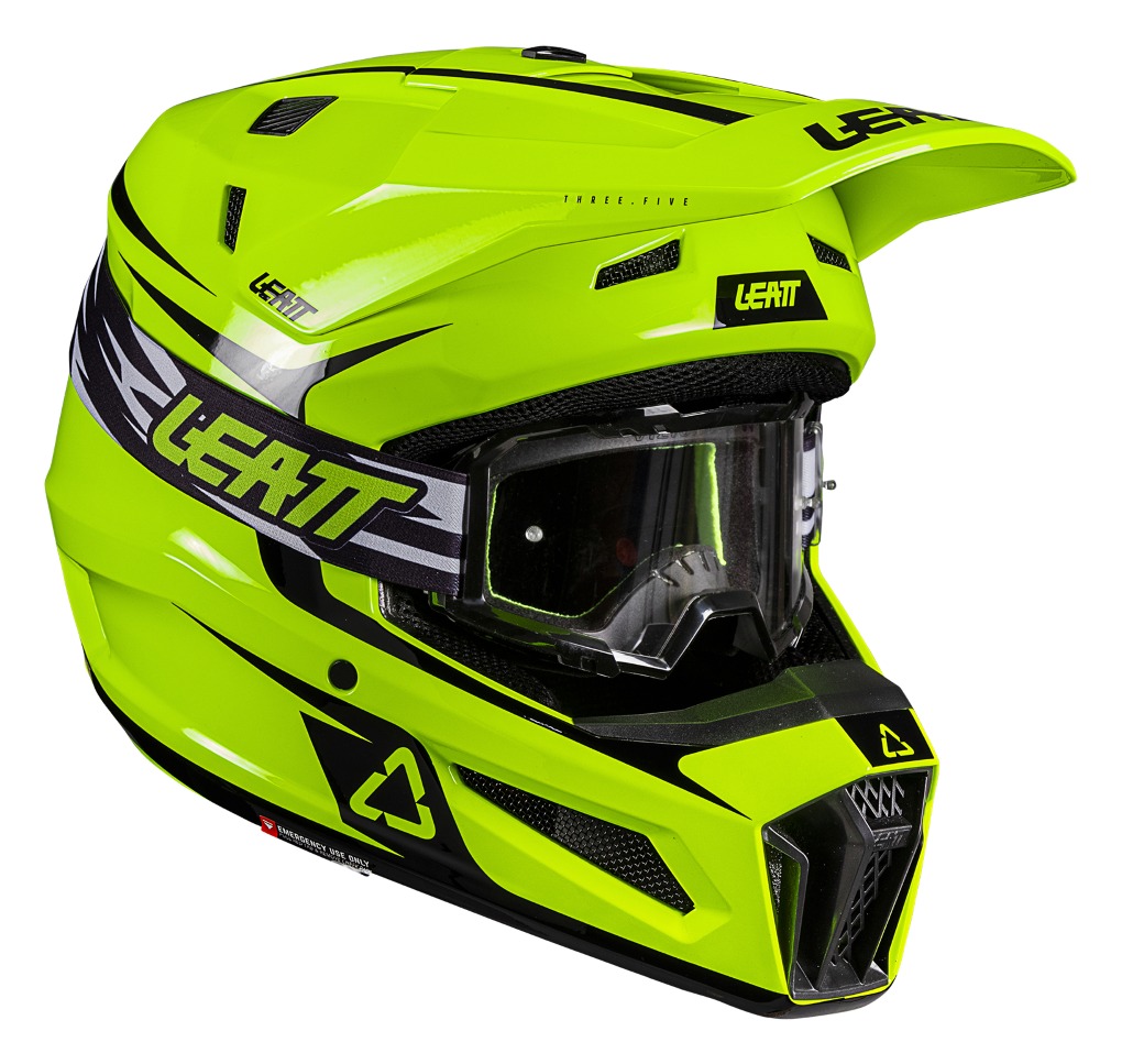 Leatt Moto 3.5 V26 Helmet w/ Vizion 3.5 Goggles - Cycle Gear