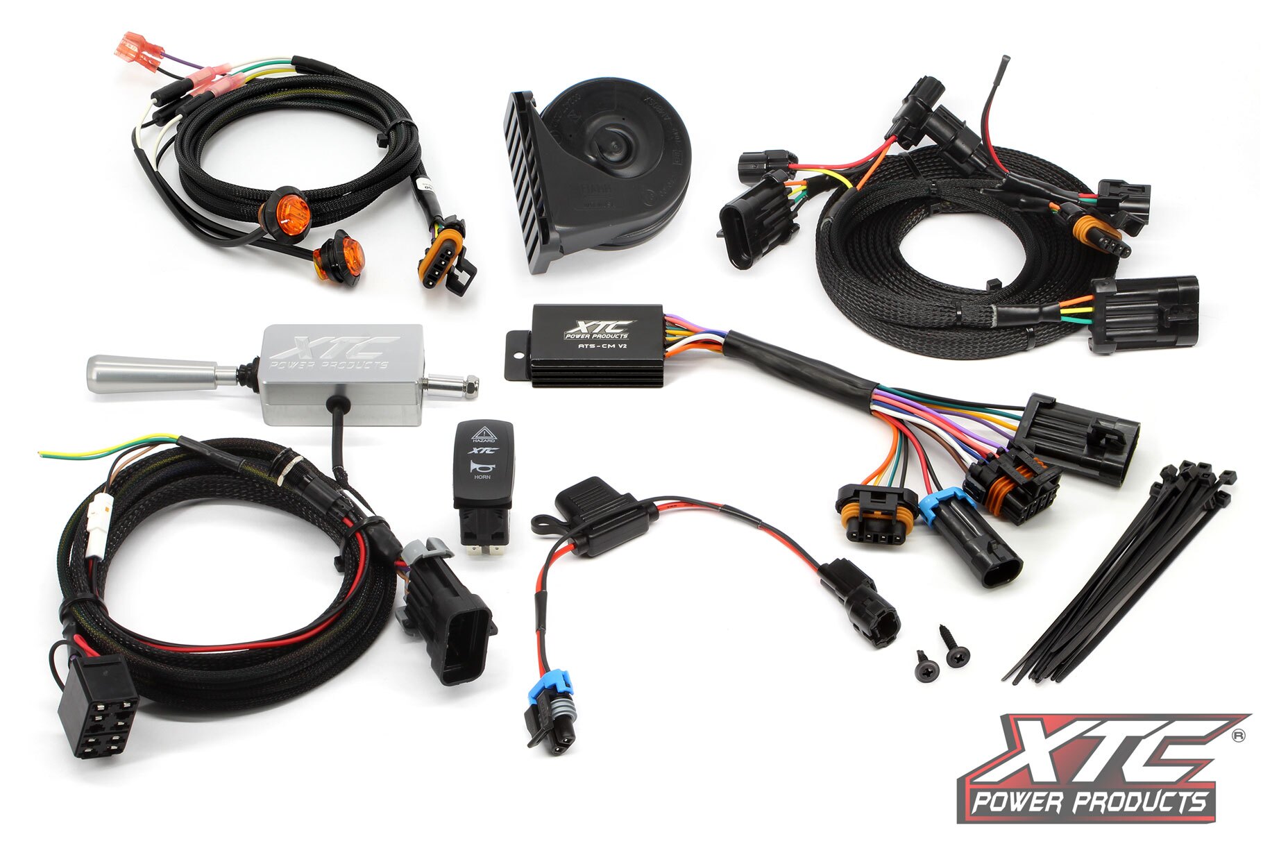 XTC Power Products Self-Canceling Turn Signal Kit w/Billet Lever Honda ...