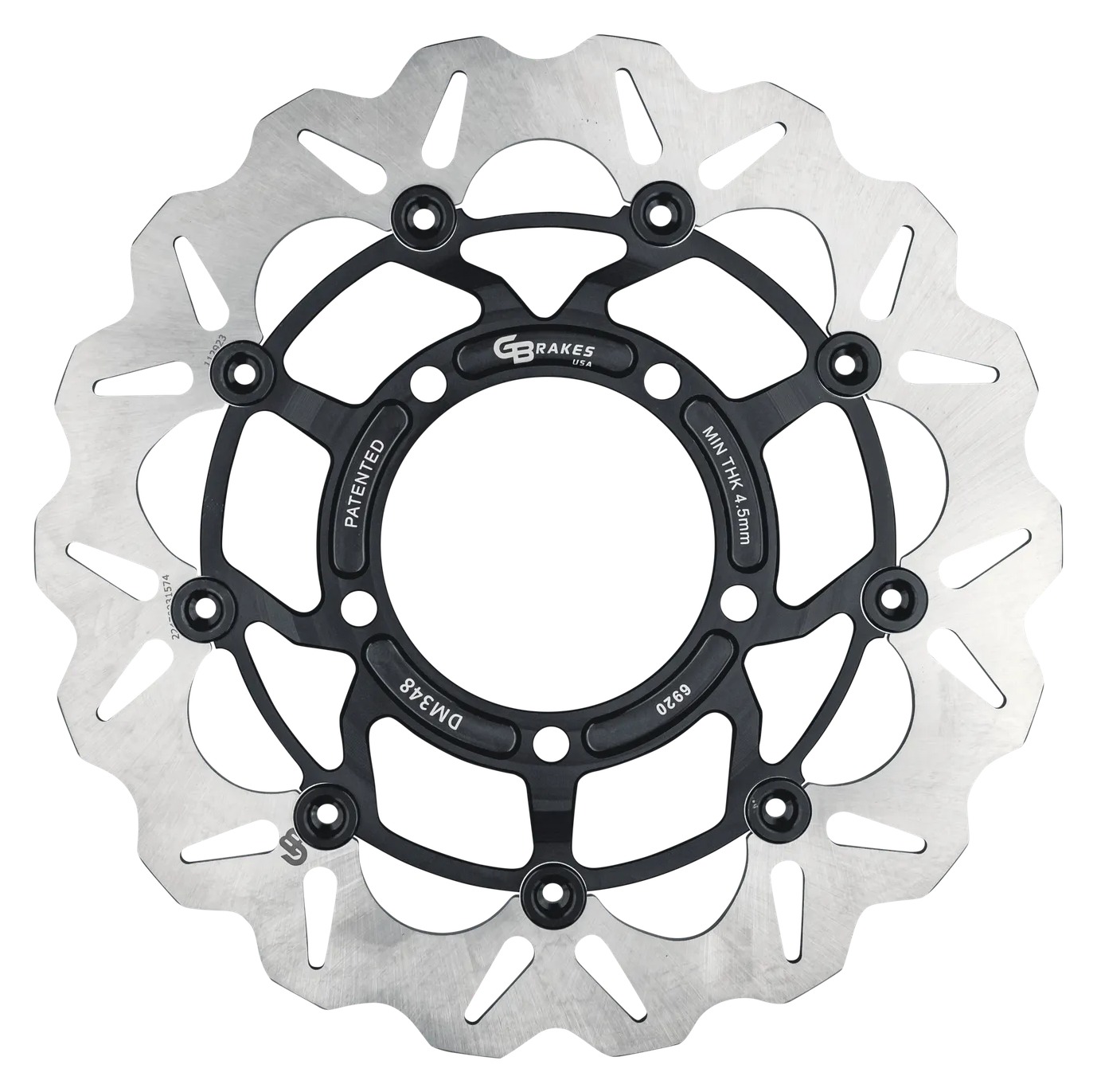 GBrakes Front Floating Wave Rotor GBDU041 - Cycle Gear