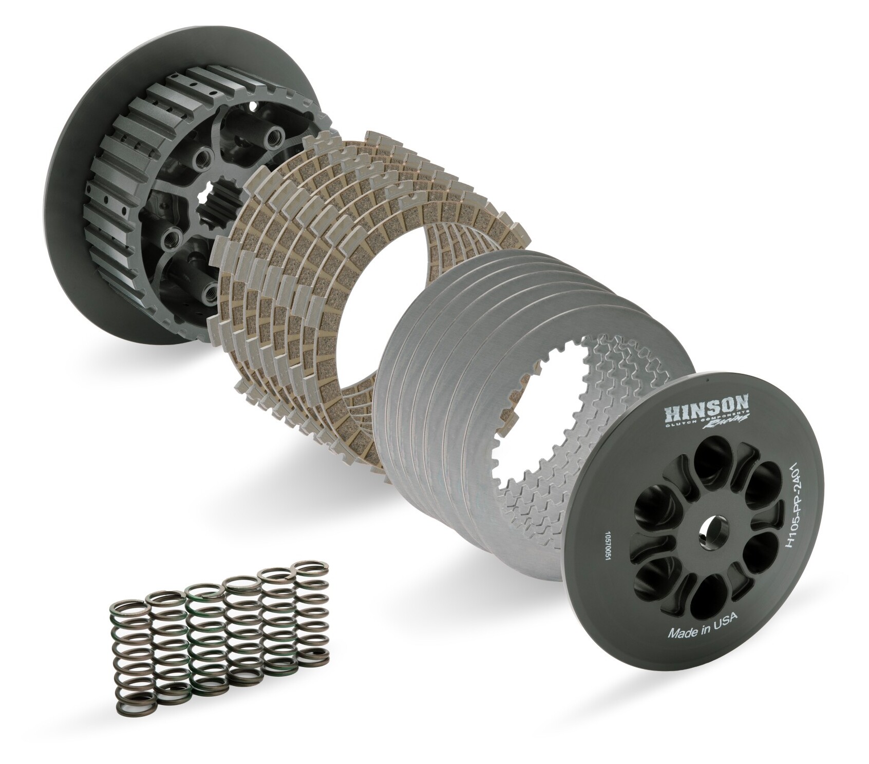 Hinson Billetproof Inner Hub / Pressure Plate Kit With Plates & Springs ...
