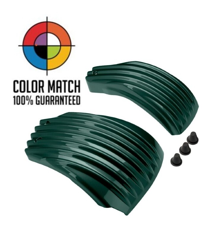 HogWorkz OE Color Matched Ribbed Battery Side Covers For Harley Softail ...