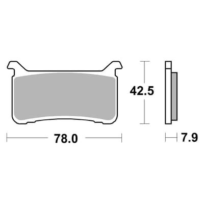 SBS RST Sintered Front Brake Pads 947RST - Cycle Gear
